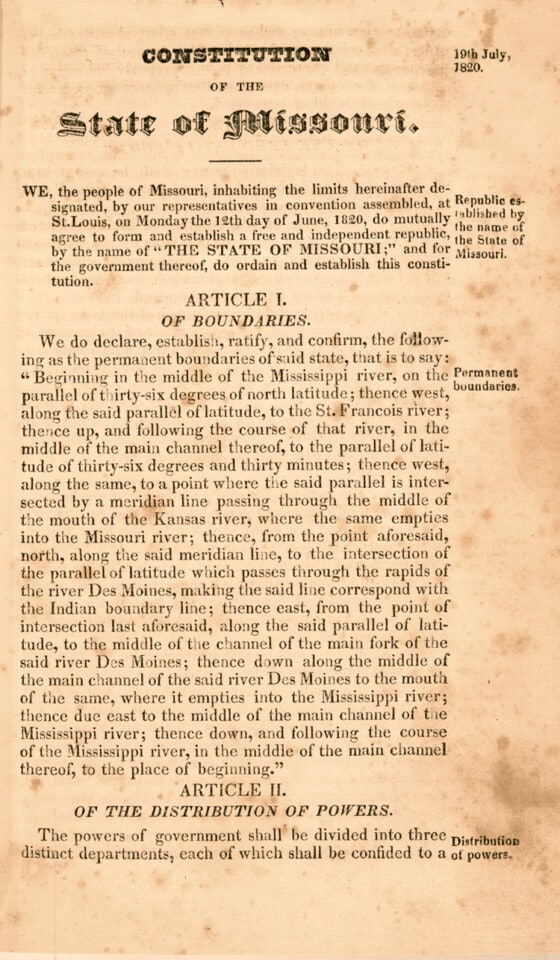 Happy Birthday, Missouri Constitution!